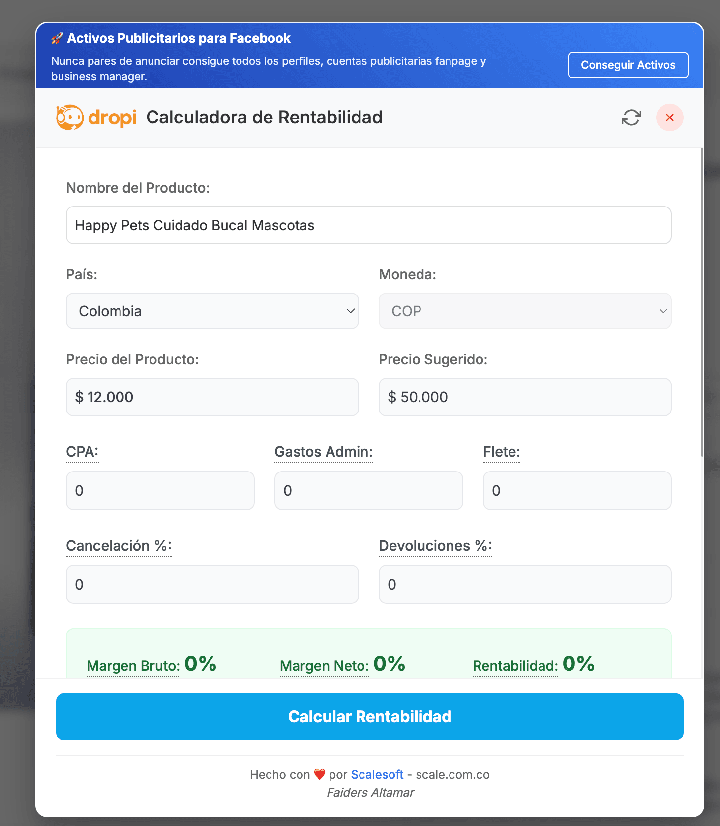 Calculadora De Rentabilidad Dropshipping En DROPI - 🥇 #Scalesoft ...